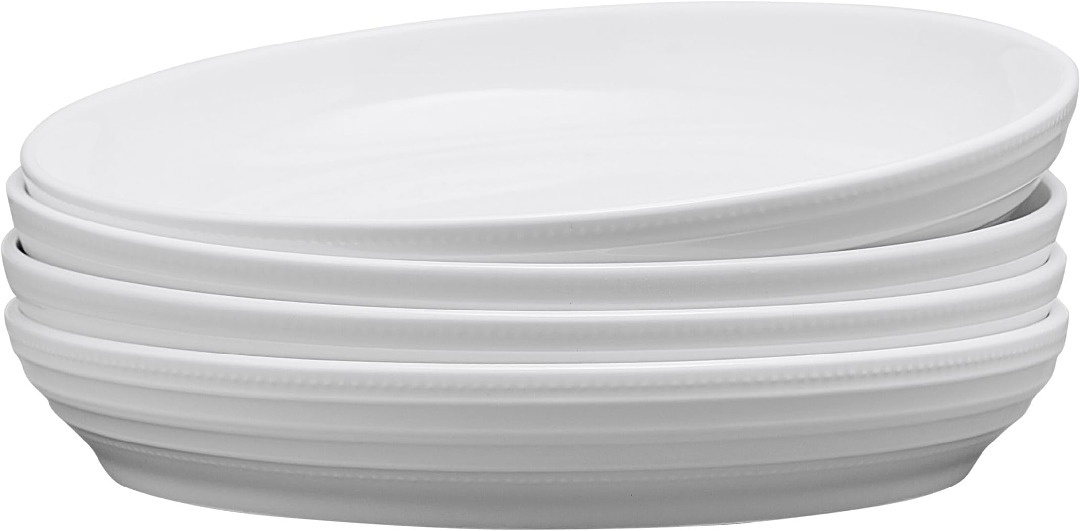 Amazon.com | Mikasa Kamryn Vegan Bone China Lightweight Set of 4 Pasta ...