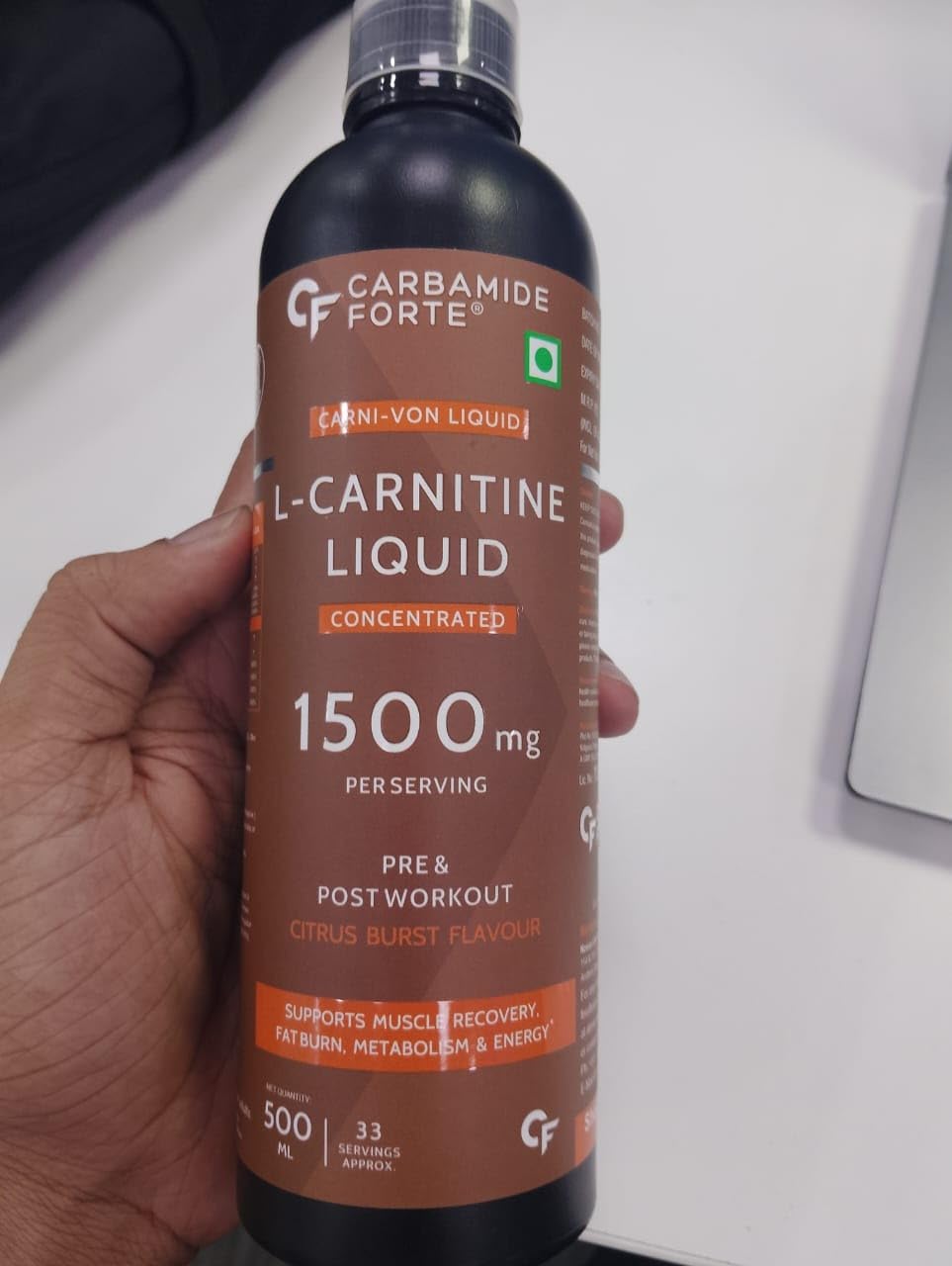 Carbamide Forte L-Carnitine Concentrated Liquid with 1500mg Per Serving ...