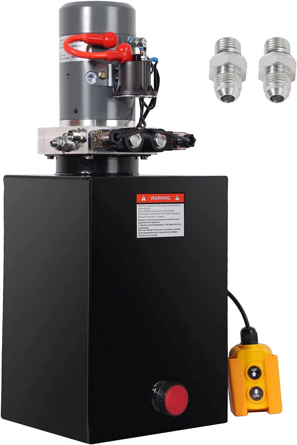 Amazon.com: Pase 10L Iron Tank Hydraulic Power Unit Double Acting Mini ...