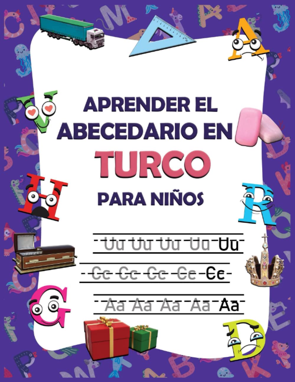 aprender el abecedario en turco para niños: Libro del alfabeto turco ...