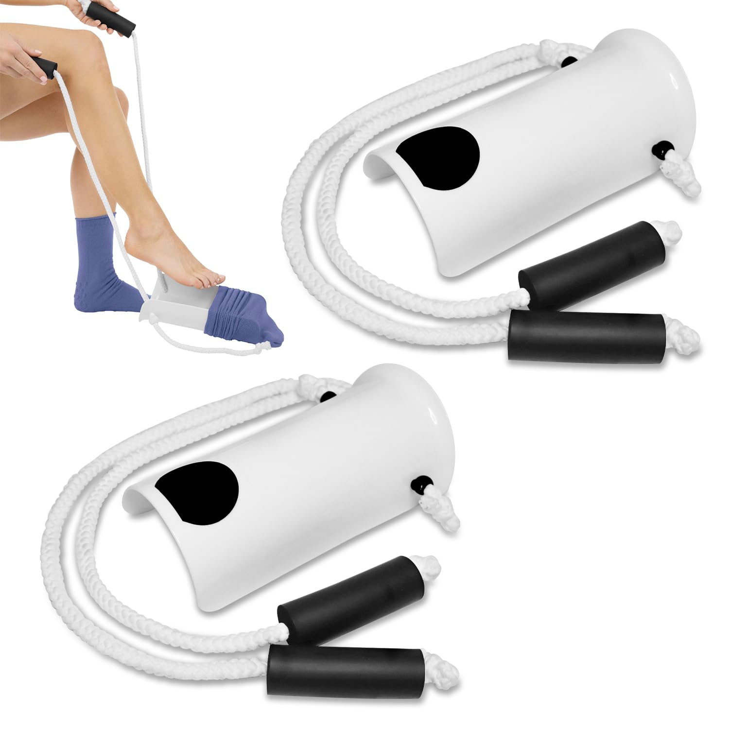 Amazon.com: 2 Pack Sock Aid Device for Seniors - Sock Helper Easy On ...