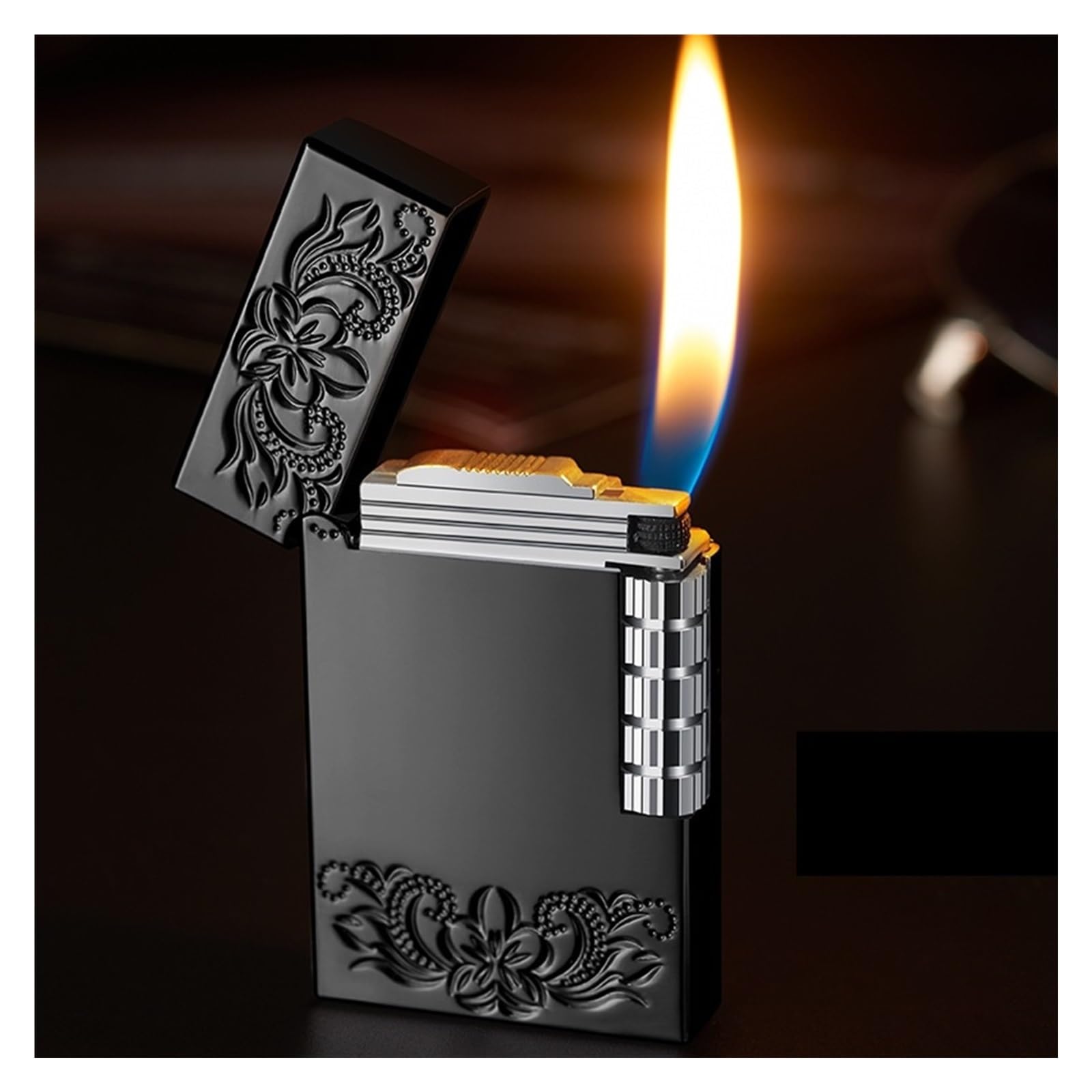 Amazon.com: TARVIT 2pcs Classic Flip Lid Lighters，Adjustable Butane Gas ...