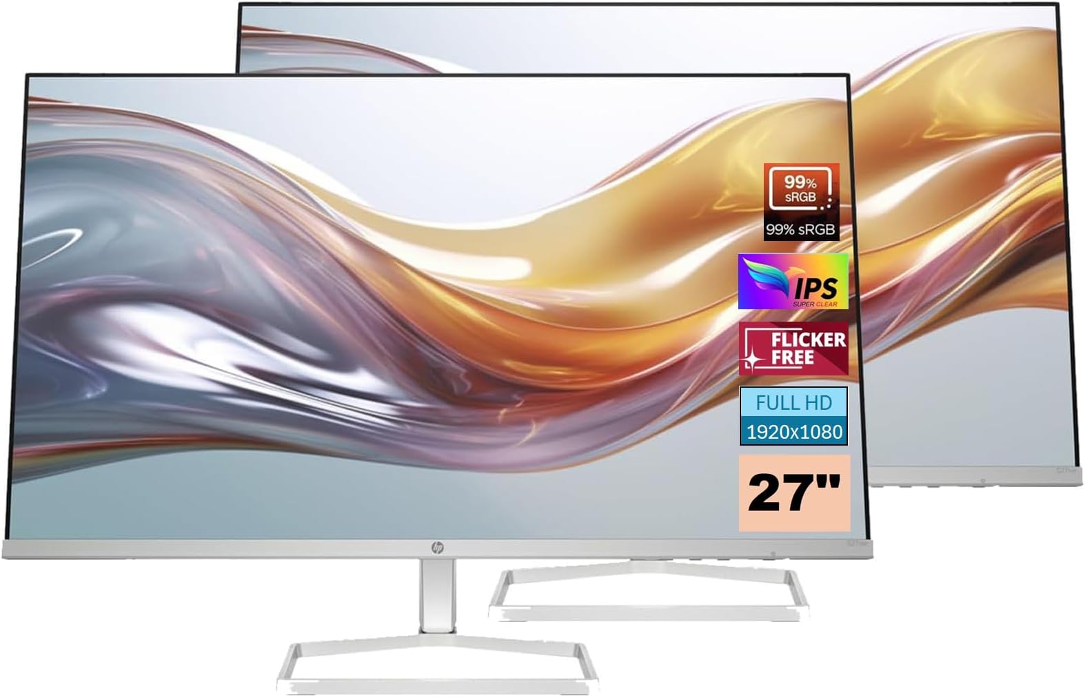 Amazon.com: HP 2025 27sw Monitor 2 Pack 94F46AA#ABA - 27" IPS Display ...