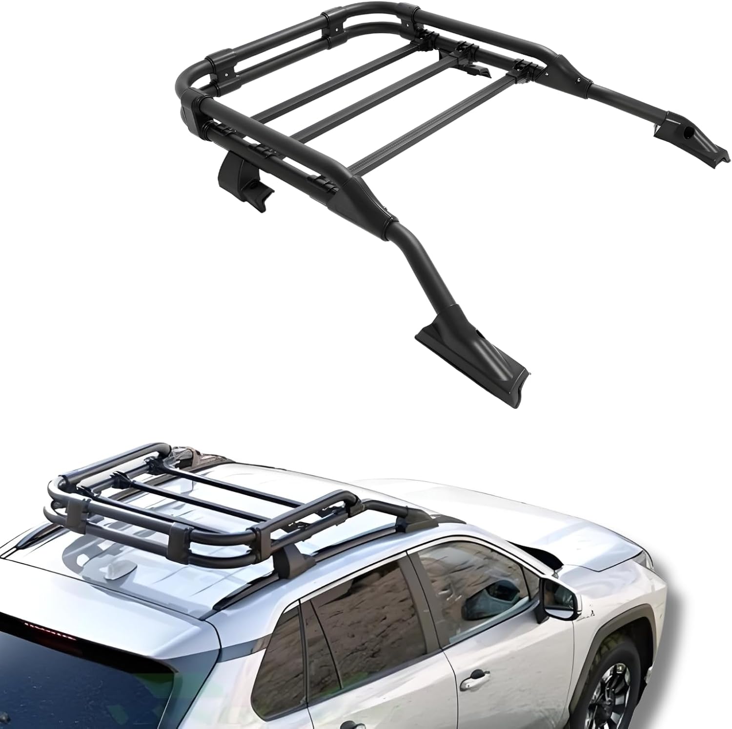 Amazon.com: KUTAFUWO Roof Rack Basket Compatible with 2019-2025 Toyota ...
