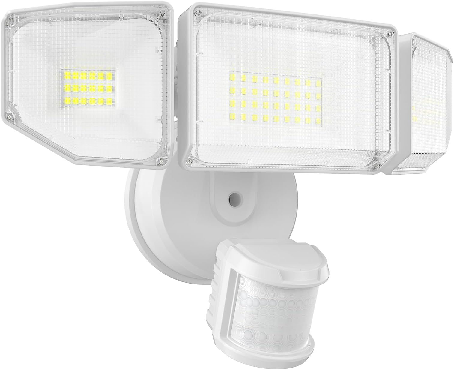 Atfoyer 75W Motion Sensor Security Lights with Remote Control,3 Heads ...
