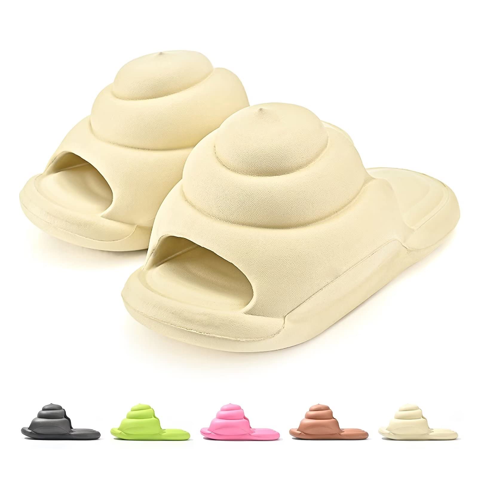 Eohsnem Cloud Slippers for Women Men, Pillow Slippers Funny Slides ...