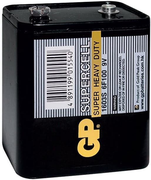 GP Batteries Power Cell PP9 Battery - Black: Amazon.co.uk: Electronics ...