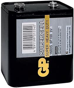 GP® Powercell Battery, GP908 (PJ996, 4R25), 6V, 66.0x66.0x111.0mm, 1pc ...