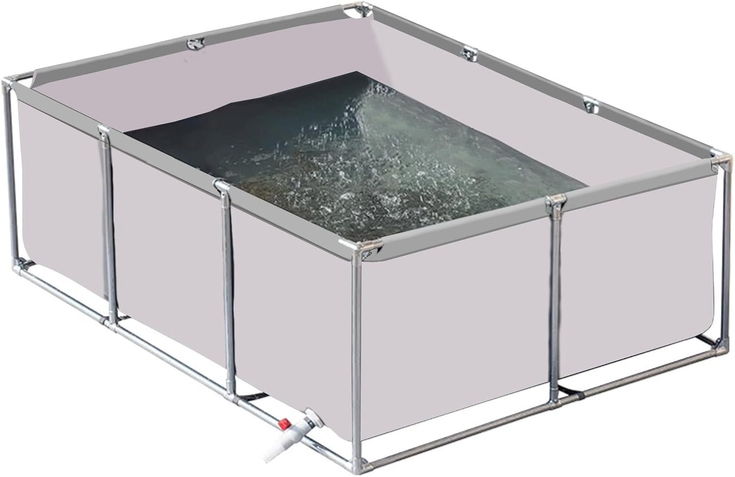 uofgcru Koi Holding Tank, Temporary Pond with Steel Frame,Garden Ponds ...