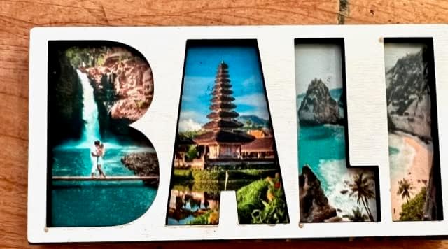 Generisch Tropical/Island Fridge Magnet, 8 cm x 4 cm x 0.4 cm, Wood, 1 ...