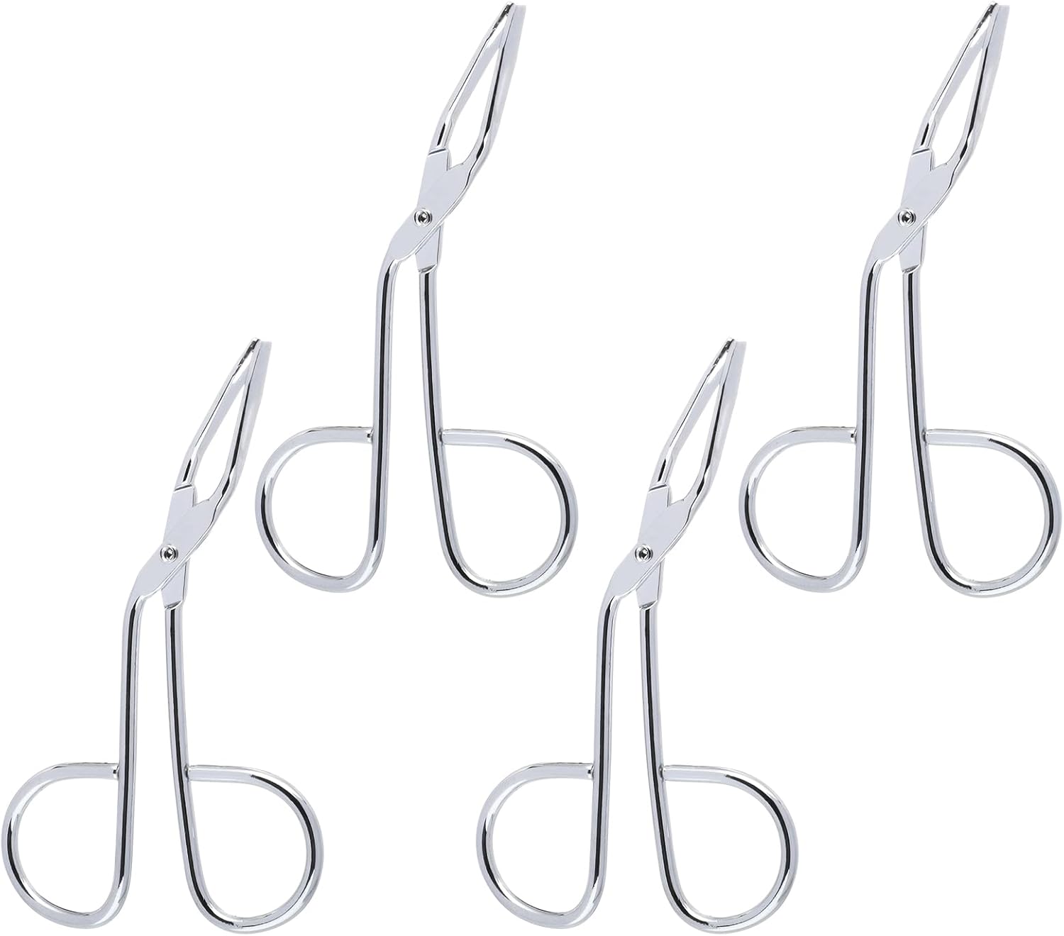 Amazon.com : 4 Pieces Curved Eyebrow Tweezer Stainless Steel Scissors ...
