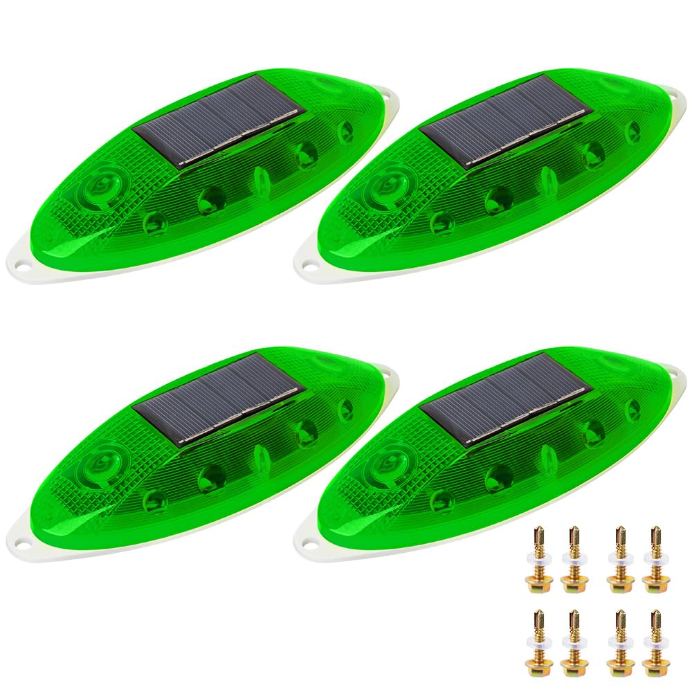 Solar Strobe Warning Light Sensitive LED Warning Lamp Super Bright IP65 ...