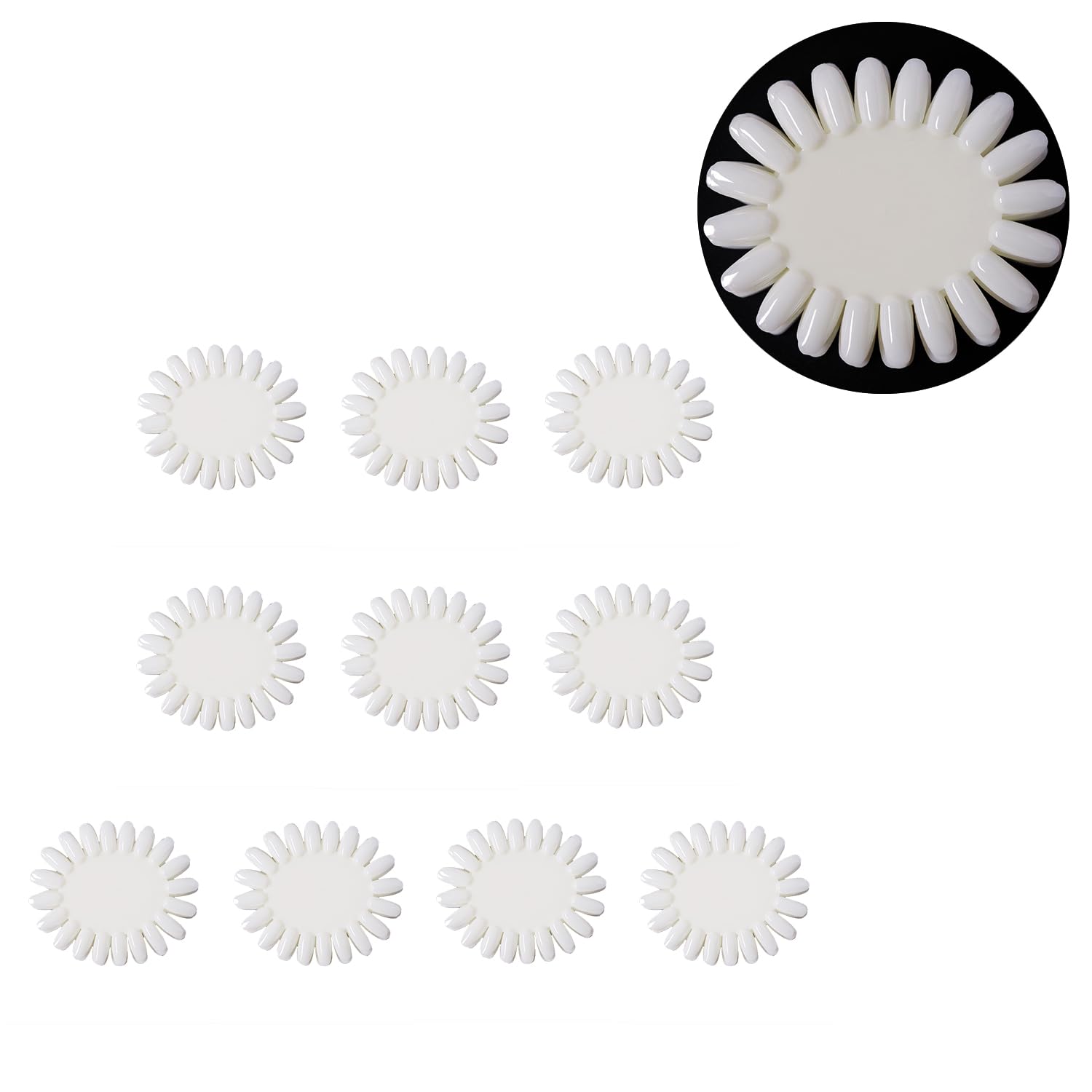 Amazon.com: Lcvasvuz 10 Pcs Professional Nail Art Display Discs Kit for ...