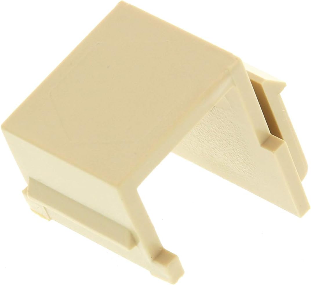 Amazon.com: Networx Ivory Blank Keystone Jack Insert for Wall Plate ...