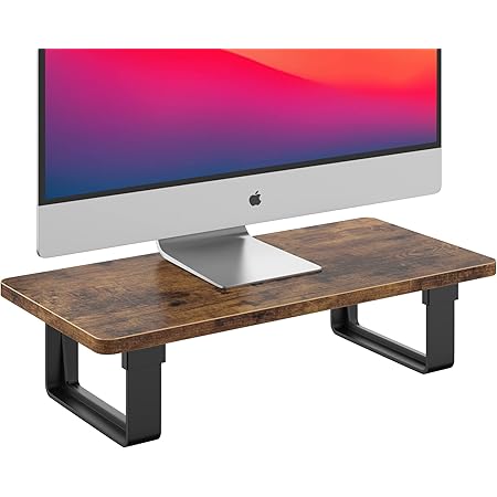 Amazon.com: Monitor Stand Riser with 50 LB Capacity, Stable Wood ...