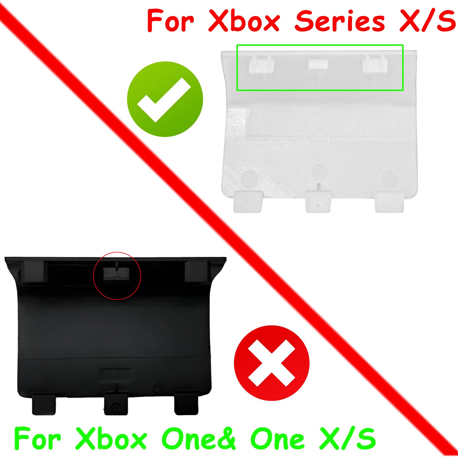 Snapklik.com : 4 Pack Battery Cover For Xbox Series X/S Controller ...