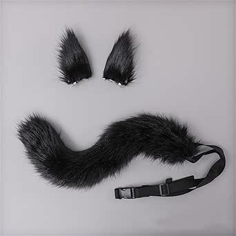 Amazon.com: Yestic Fluffy Faux Fur Fox Ear Hair Clip with Tail Costume ...