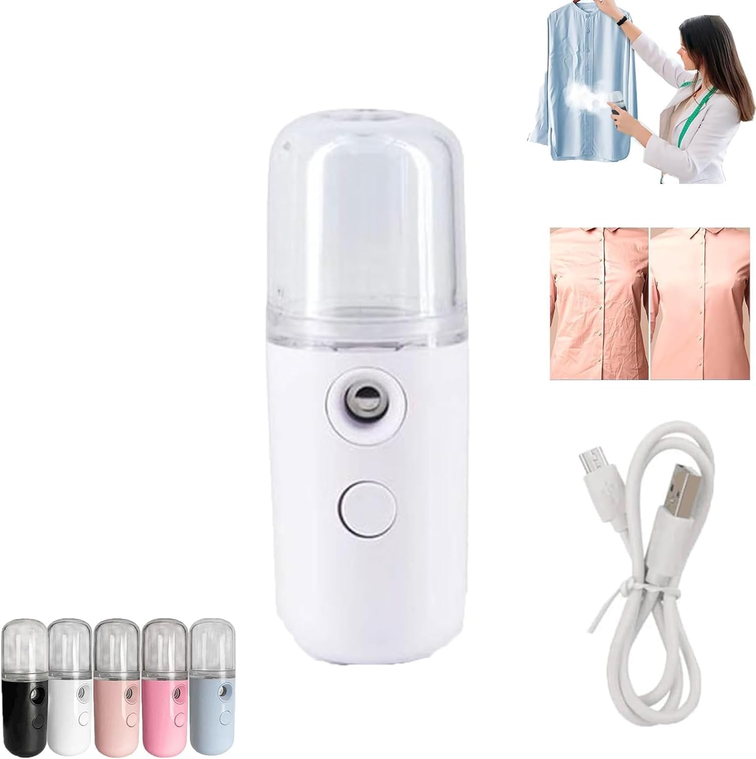 Amazon.com: KOOFUR Mini Steamer Travel Iron for Clothes,15s Heat up ...