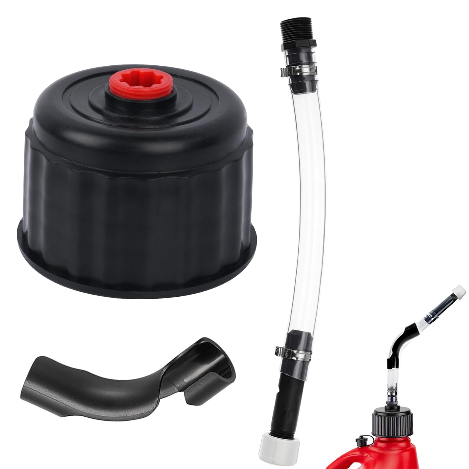 Amazon.com: Gas Can Racing Hose Spout and Cap kit with Hose Bender, VP ...