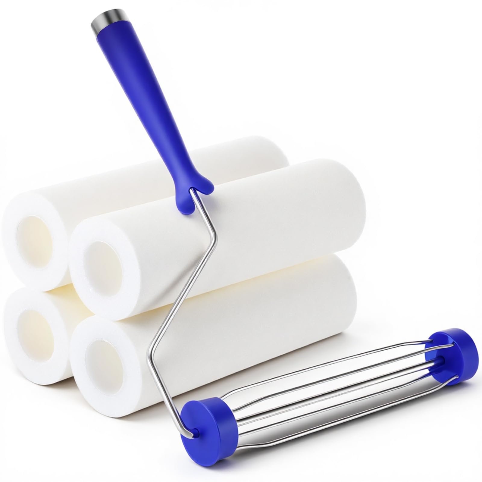 Snapklik.com : Leumoi 4 Pcs 9 Inch Foam Paint Rollers