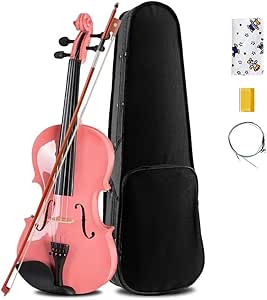 Amazon.com - violin for Adults Beginners Students Kids 4 Strings 4/4 ...