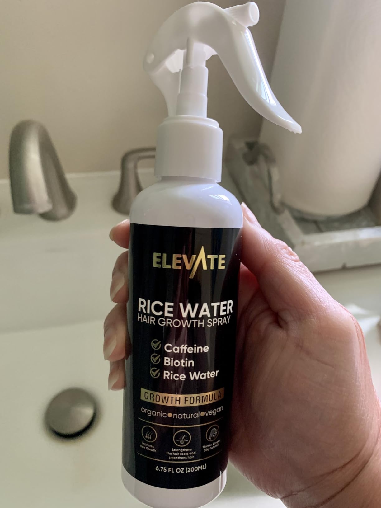 $4/mo - Finance Elevate Rice Water Spray for Hair Growth Infused Biotin ...