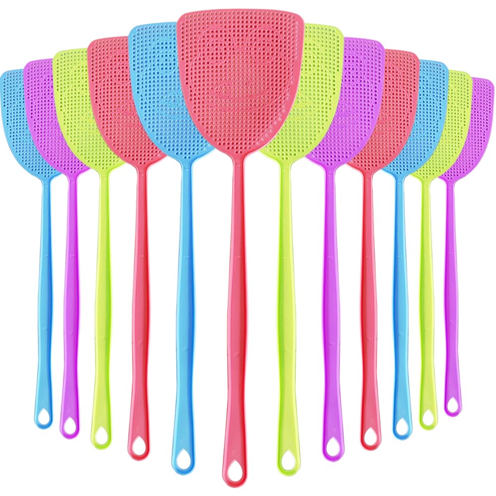Ram® 12 Pack Fly Swatter Fly Catcher Insect Mosquito Wasp Pest Control ...