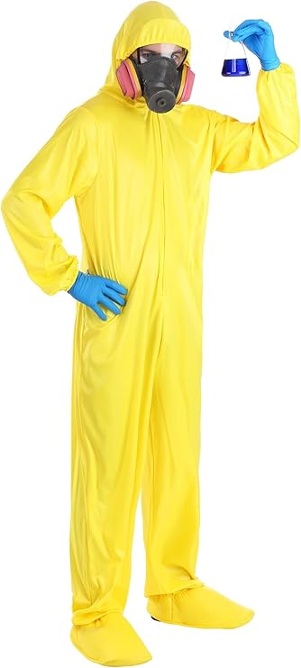 Men's Hazmat Breaking Bad Costume | Adult Walter White & Jesse Pinkman Lab Attire Costume ...
