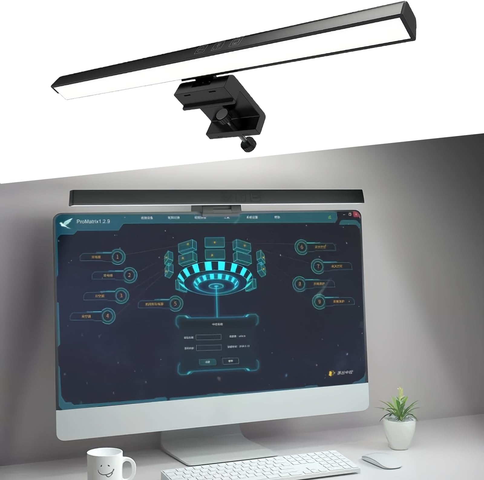 Forrio® Computer Monitor Lamp,اضاءة قيمنق,Eye Caring No Screen Glare, e ...