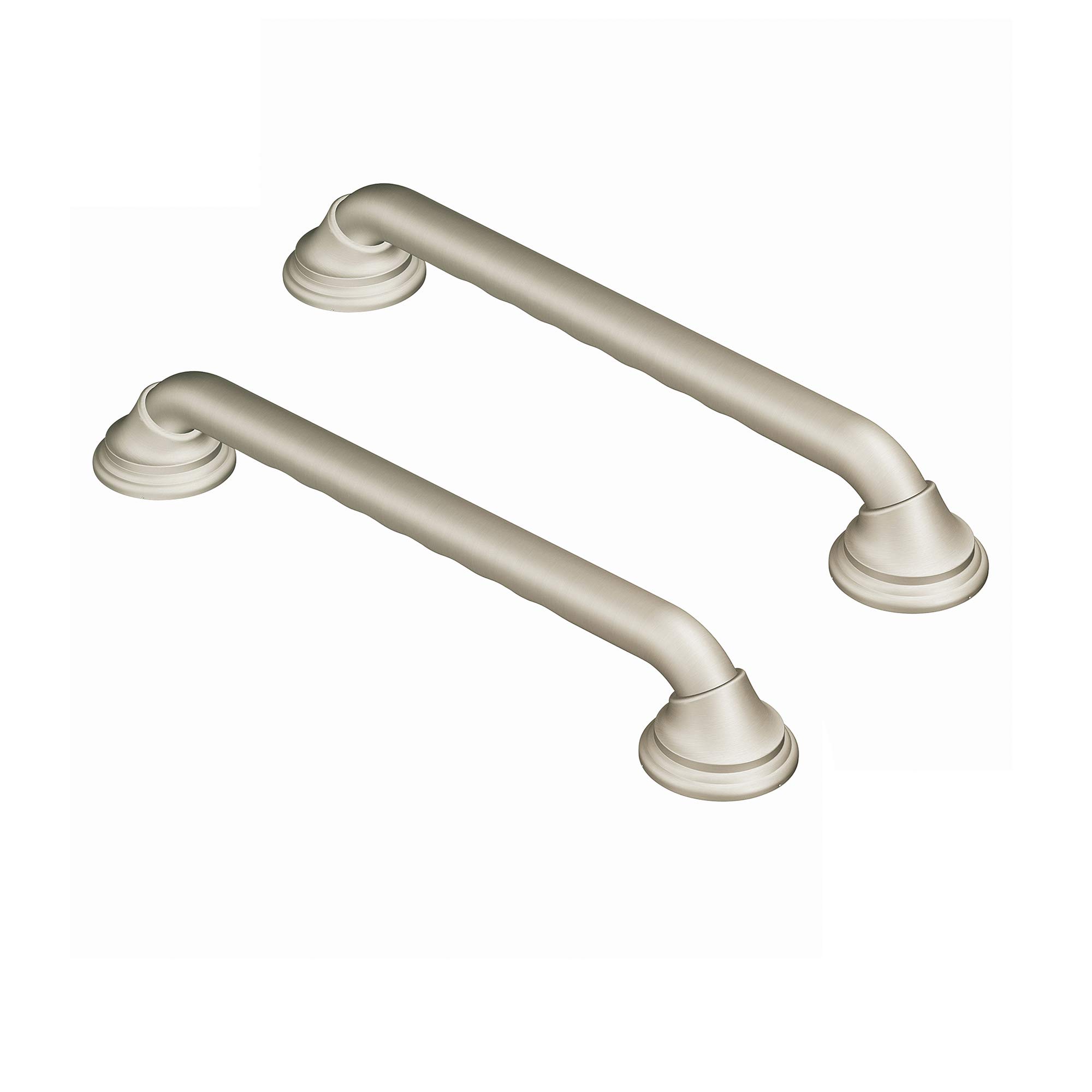 Amazon.com: Moen R8712D3GBN 12-Inch Designer Bathroom Grab Bar, Brushed ...
