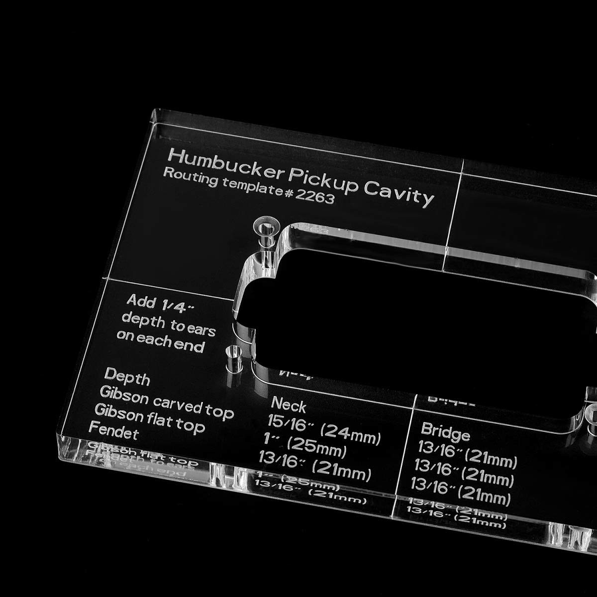 Snapklik.com : Pro CNC Accurate Acrylic Humbucker Pickup Routing ...