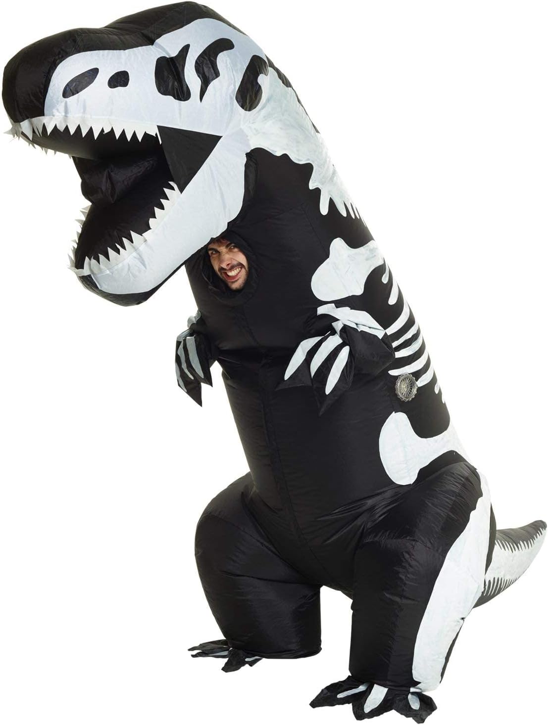 Amazon.com: Morph Inflatable Skeleton Dinosaur Costume Adult, Blow Up ...