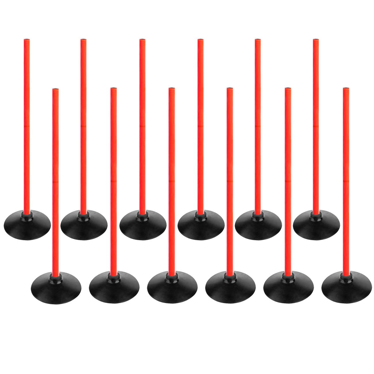 Snapklik.com : ASENVER Orange Soccer Agility Poles Set Detachable ...