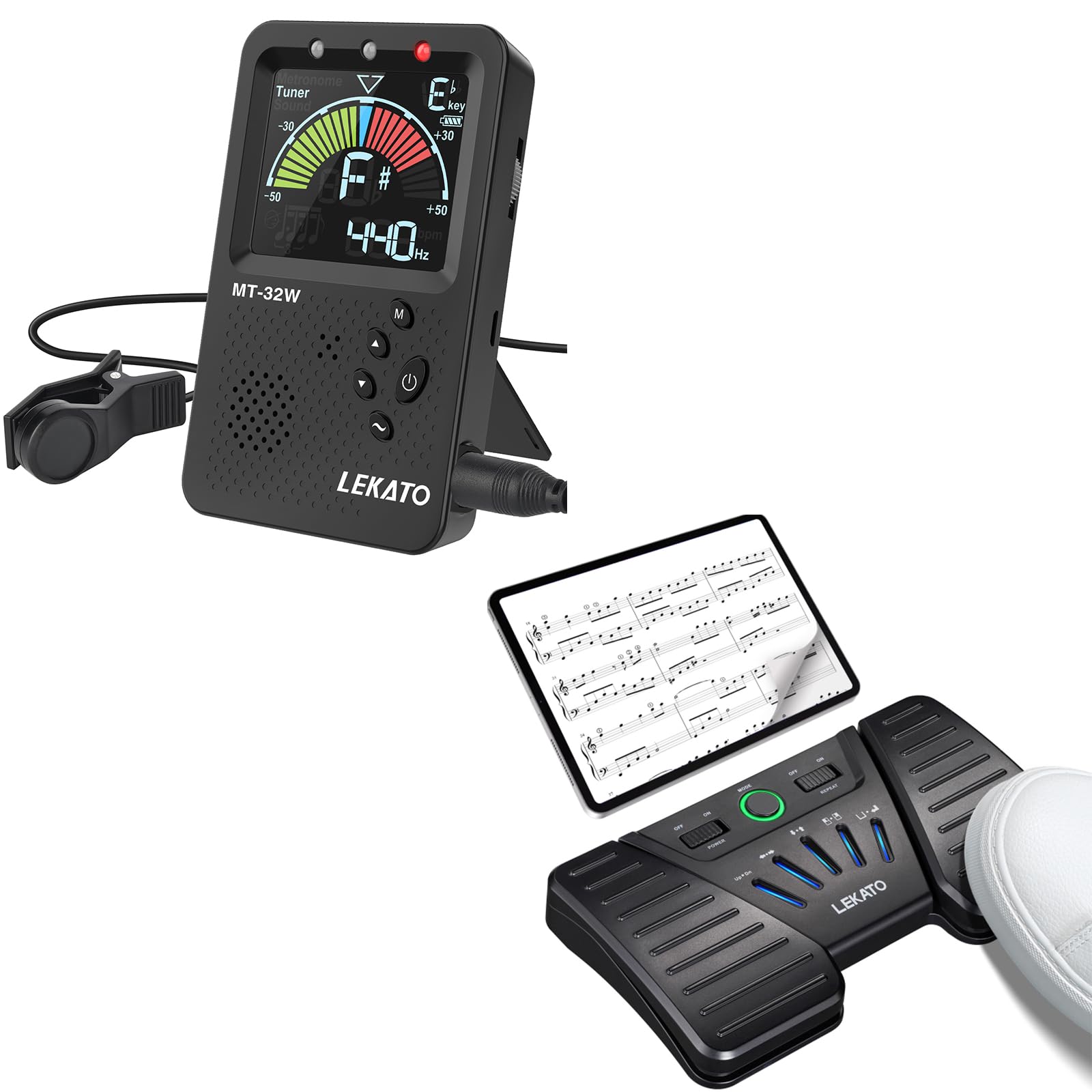 Amazon.com: LEKATO Metronome Tuner, Rechargeable 3 In 1 Digital ...