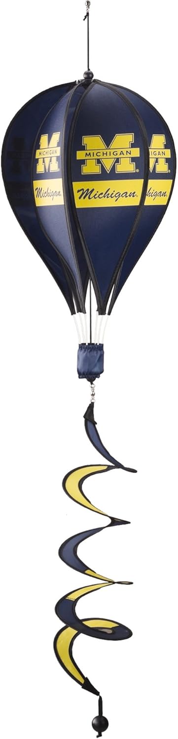 Amazon.com : NCAA Michigan Wolverines Hot Air Balloon Spinner : Wind ...