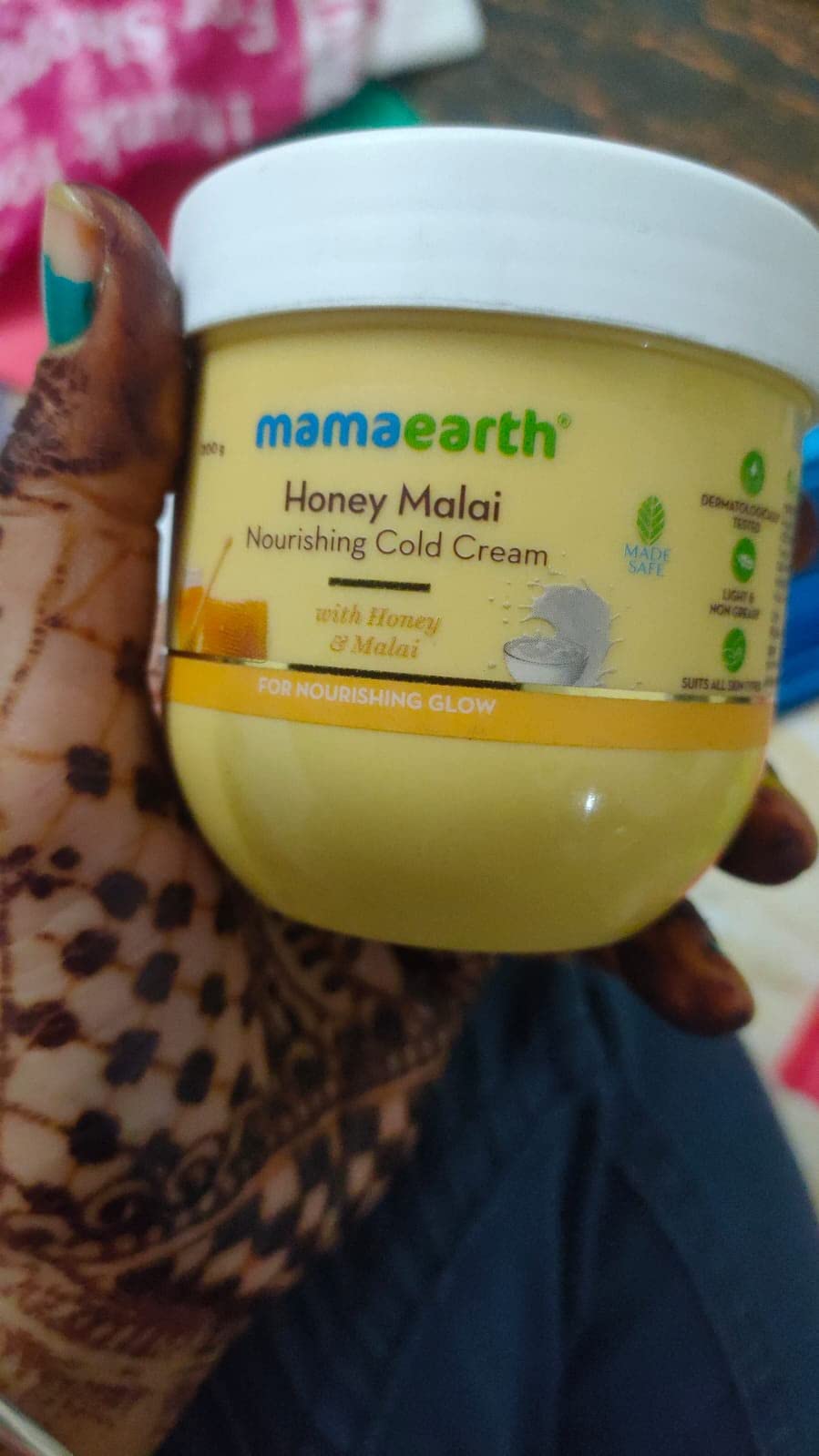Mamaearth Honey Malai Cold Cream with Honey & Malai For Nourishing Glow ...