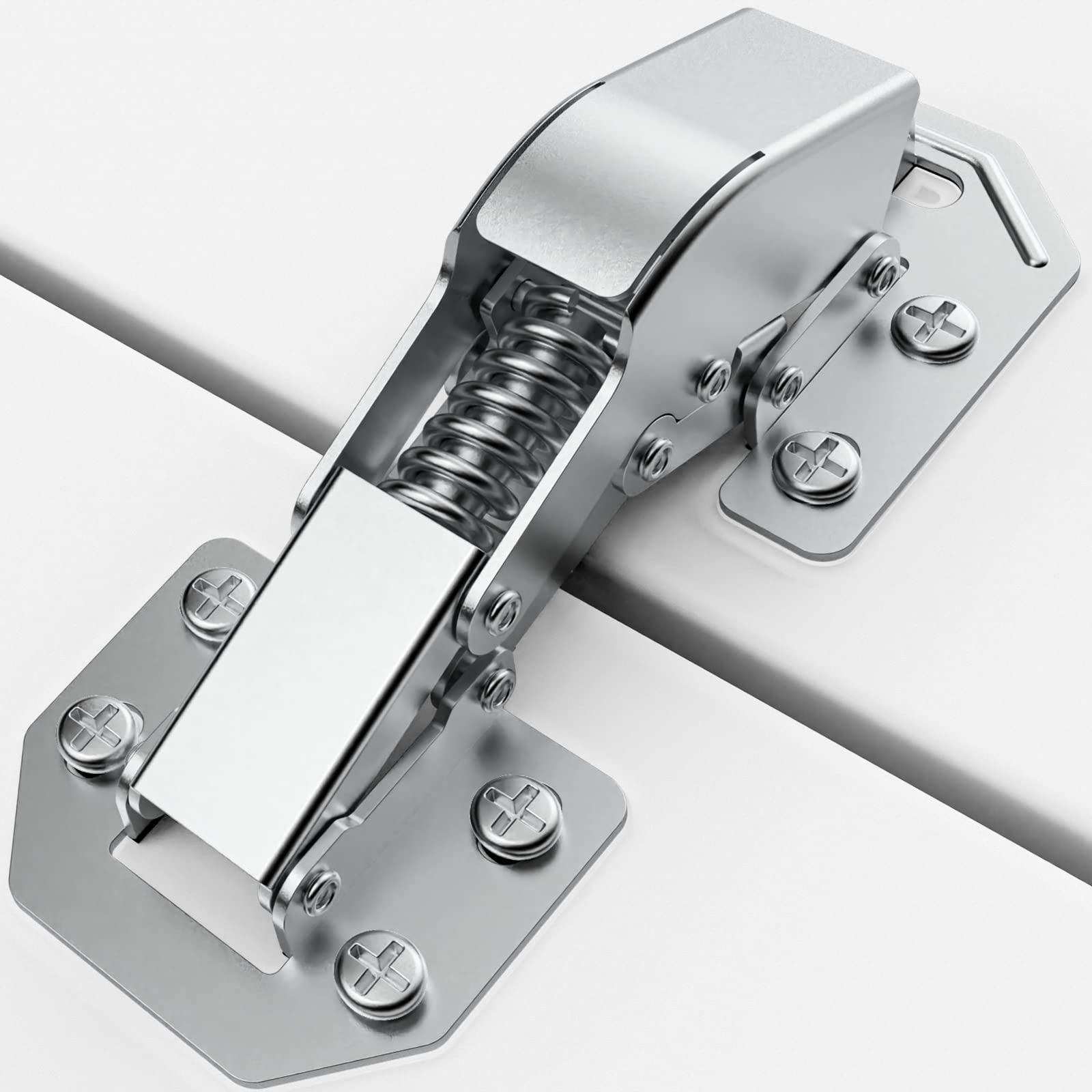 Chibery 10 Pack 90 Degree Soft Close Hinges, Surface Mount Spring, No ...