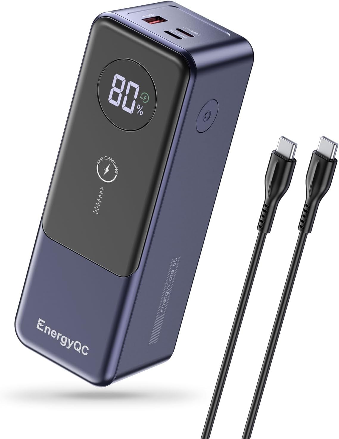 EnergyQC 65W 24,000mAh Laptop Portable Power Bank Fast Charging Battery ...