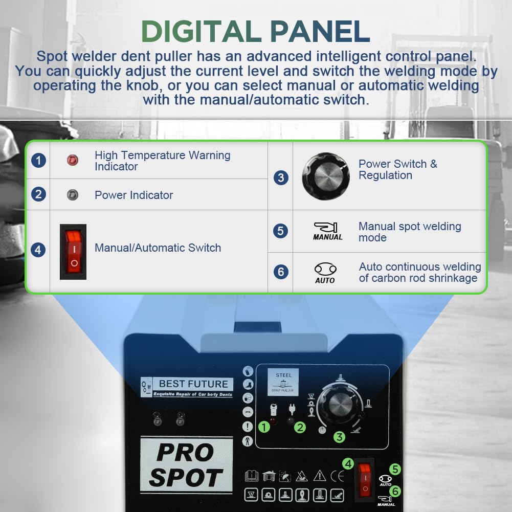 Spot Welder Dent Puller Machine Body Repair Dent Removal Tools 6 Models ...