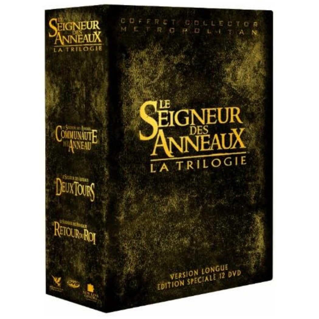 Coffret Trilogie Le Seigneur des Anneaux - Intégrale Versions longues - 12 DVD - Edition ...