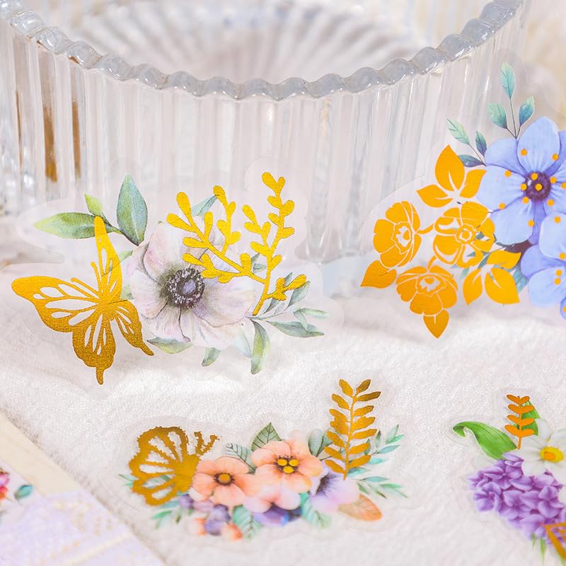 Snapklik.com : 400 Pcs Hot Stamping Flower Fairy Series Pressed Flower ...