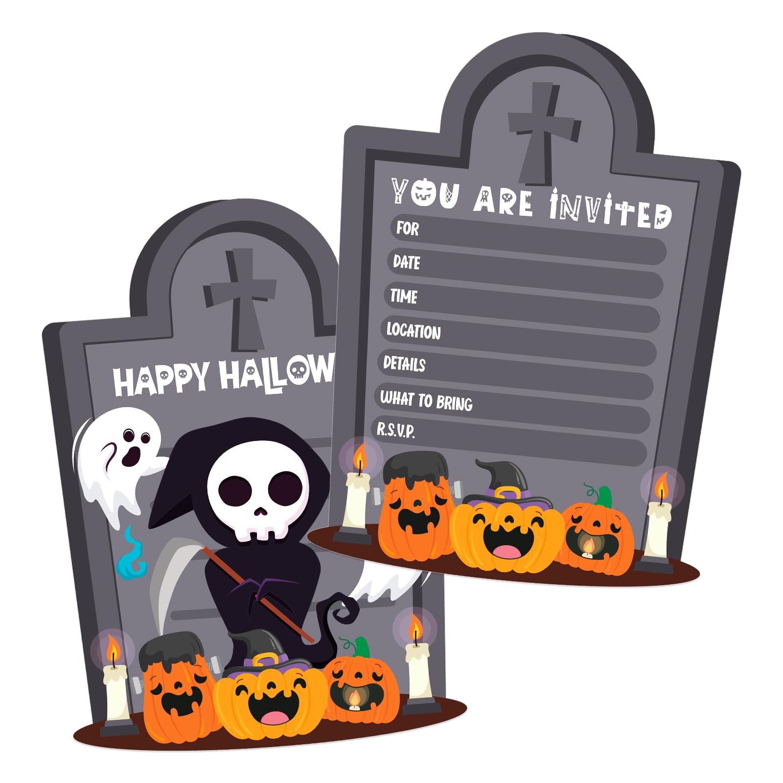 Invitaciones De Halloween De Esqueleto Plantillas Para Invitacion