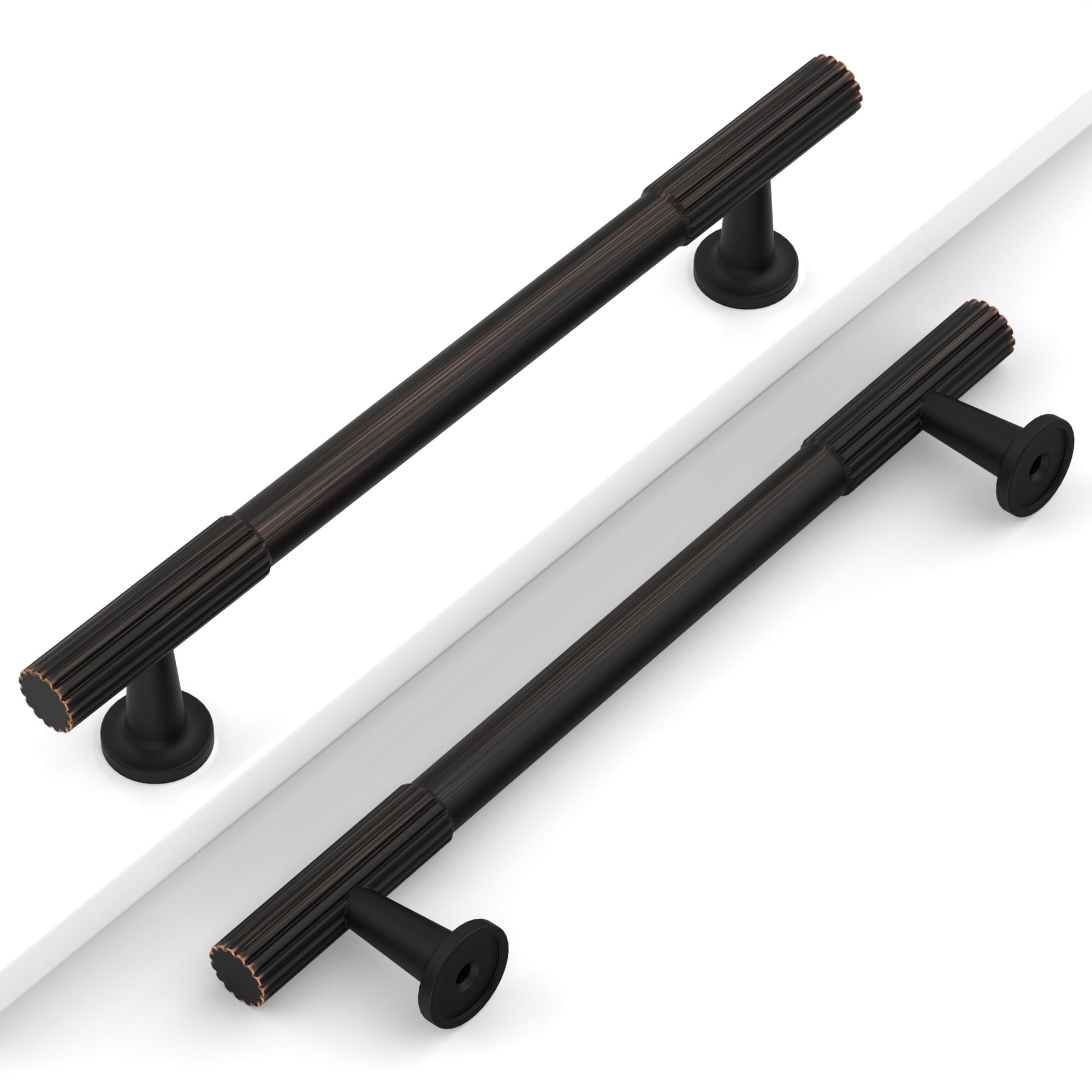 Coinkoly 10 Pack 5''(128mm) Oil Rubbed Bronze Cabinet Pulls Kitchen ...