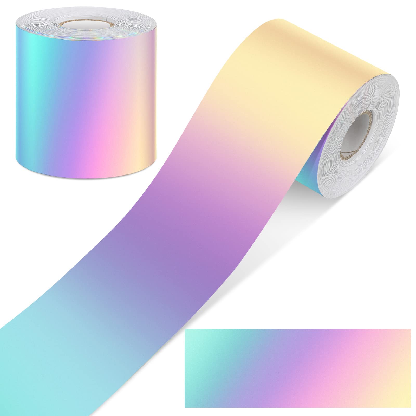 Amazon.com: Treela 65.6 Feet Iridescent Bulletin Board Borders ...