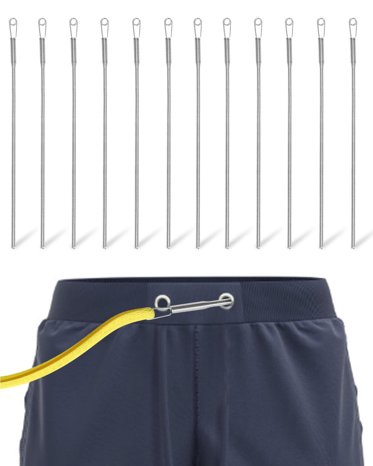 Amazon.com: 12pcs Spring Drawstring Threader,Flexible and Elastic ...