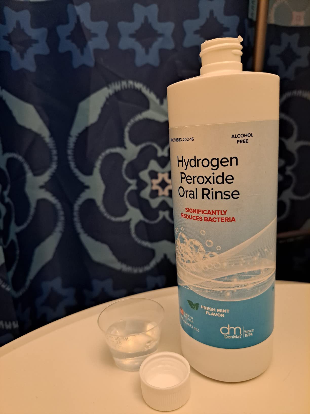 Amazon.com: Hydrogen Peroxide Oral Rinse by DenMat | Fresh Mint Flavor ...