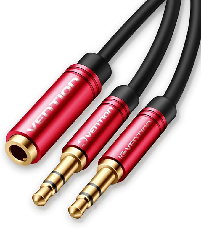 Vention 3.5mm aux y splitter 2 jack male to 1 female headphone ...