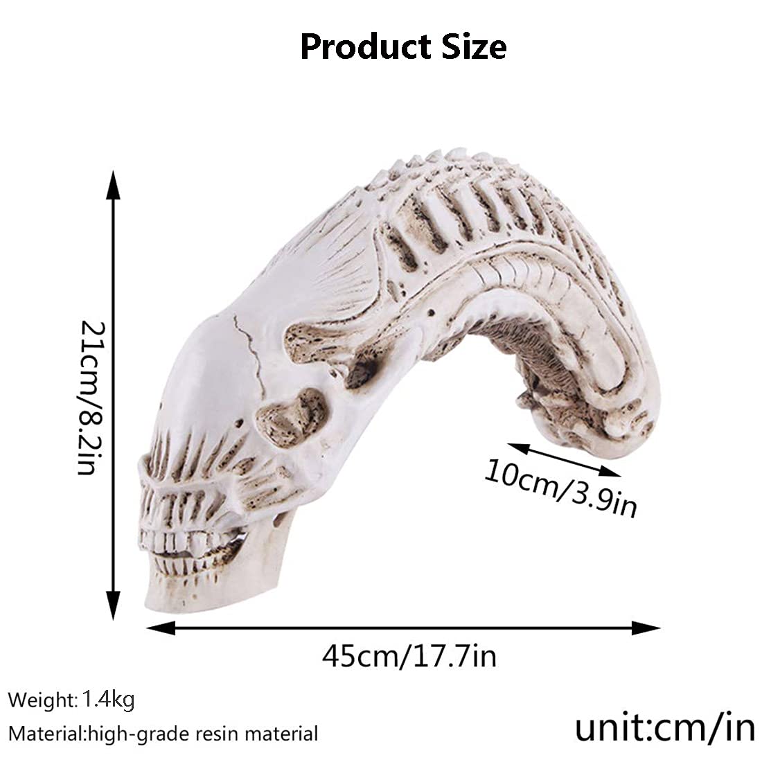 Xenomorph Skull Replica ALIEN ROMULUS ACCESSORY SET FROM NECA
