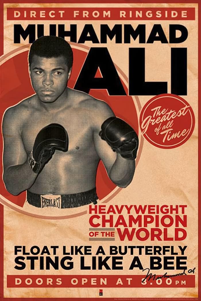 Amazon.com: Muhammad Ali - Sports Advertisement Poster (Heavyweight ...
