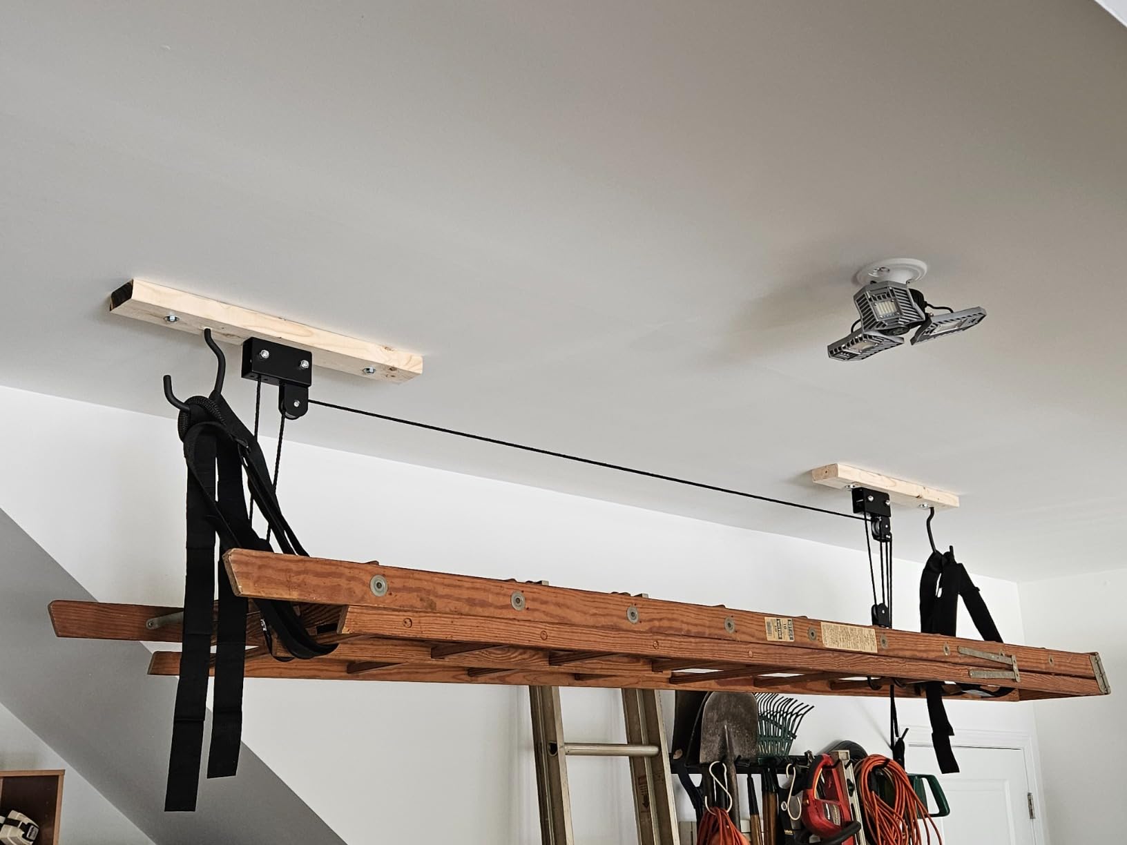 $5/mo - Finance Kayak Storage Hoist - Overhead Pulley System with 125lb ...